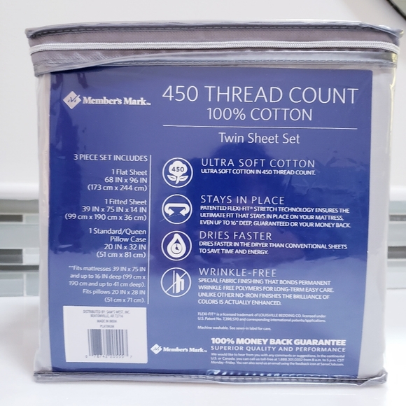 Member's Mark | Bedding | New Members Mark 45 Thread Count Twin Sheet ...